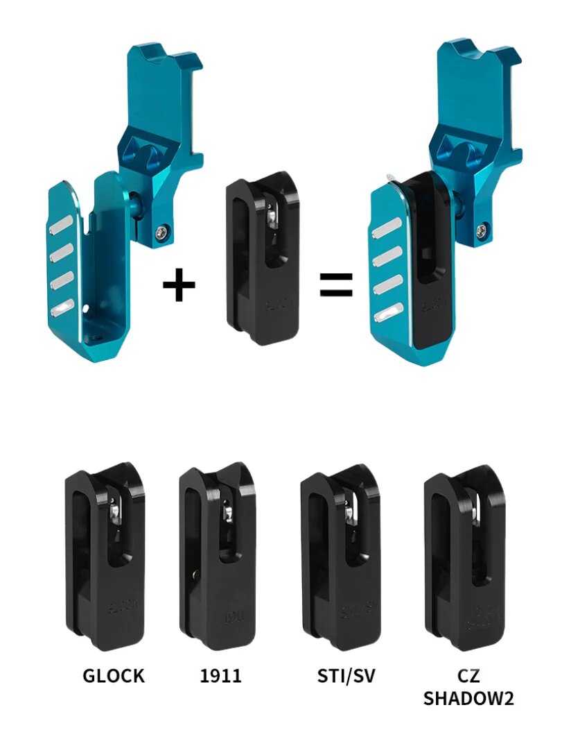 Кобура IPSC Tactical Competition Quick-Draw Outer-Blue — фото 1