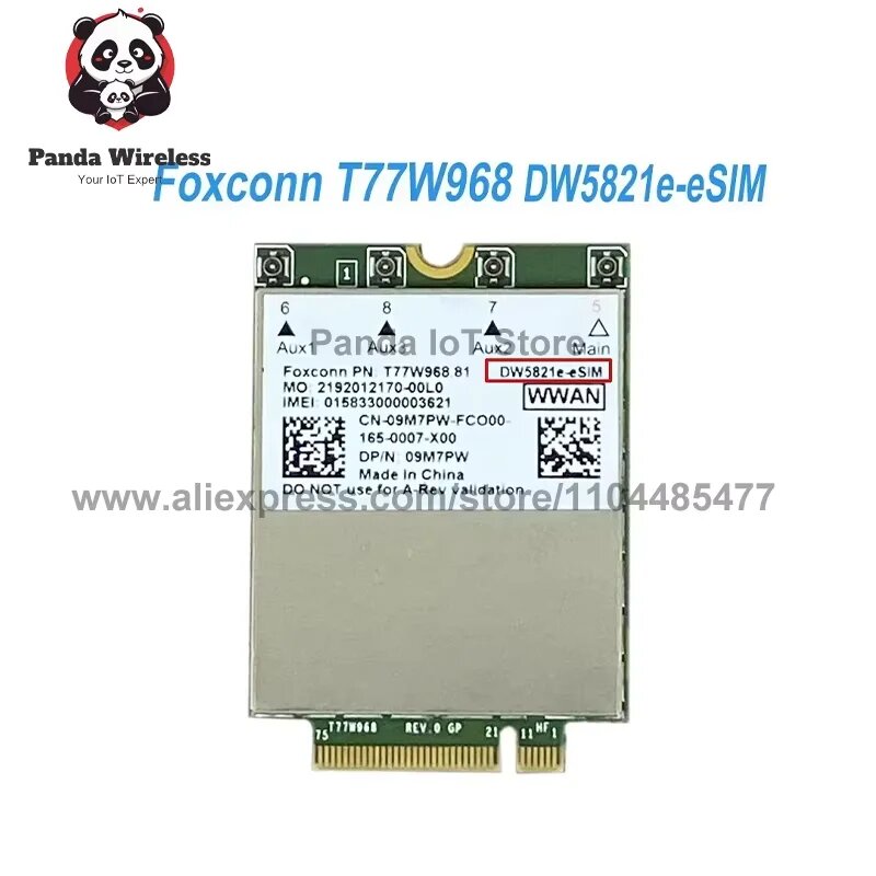 Foxconn T77W968 DW5821e e-SIM 4G модуль