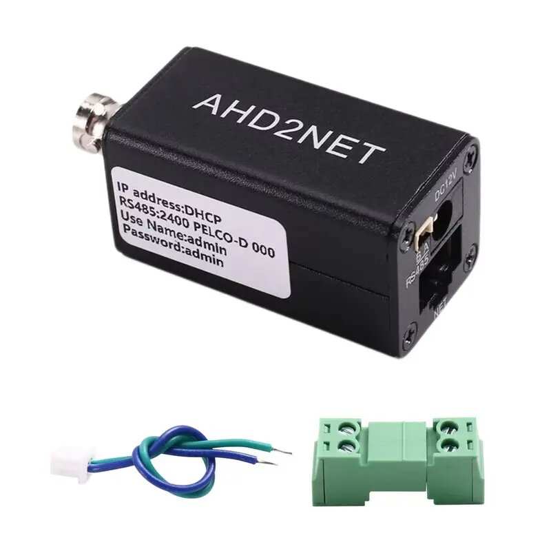 Кодер видео AHD/TVI/CVI/CVBS в IP-формат 1080P для ONVIF, для NVR RJ45, для преобразования аналоговых камер видеонаблюдения без POE