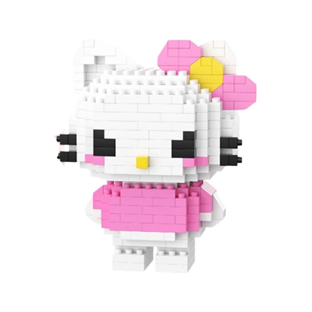 Конструктор Sanrio Hello Kitty из пластика Розовый, No Box, s7006