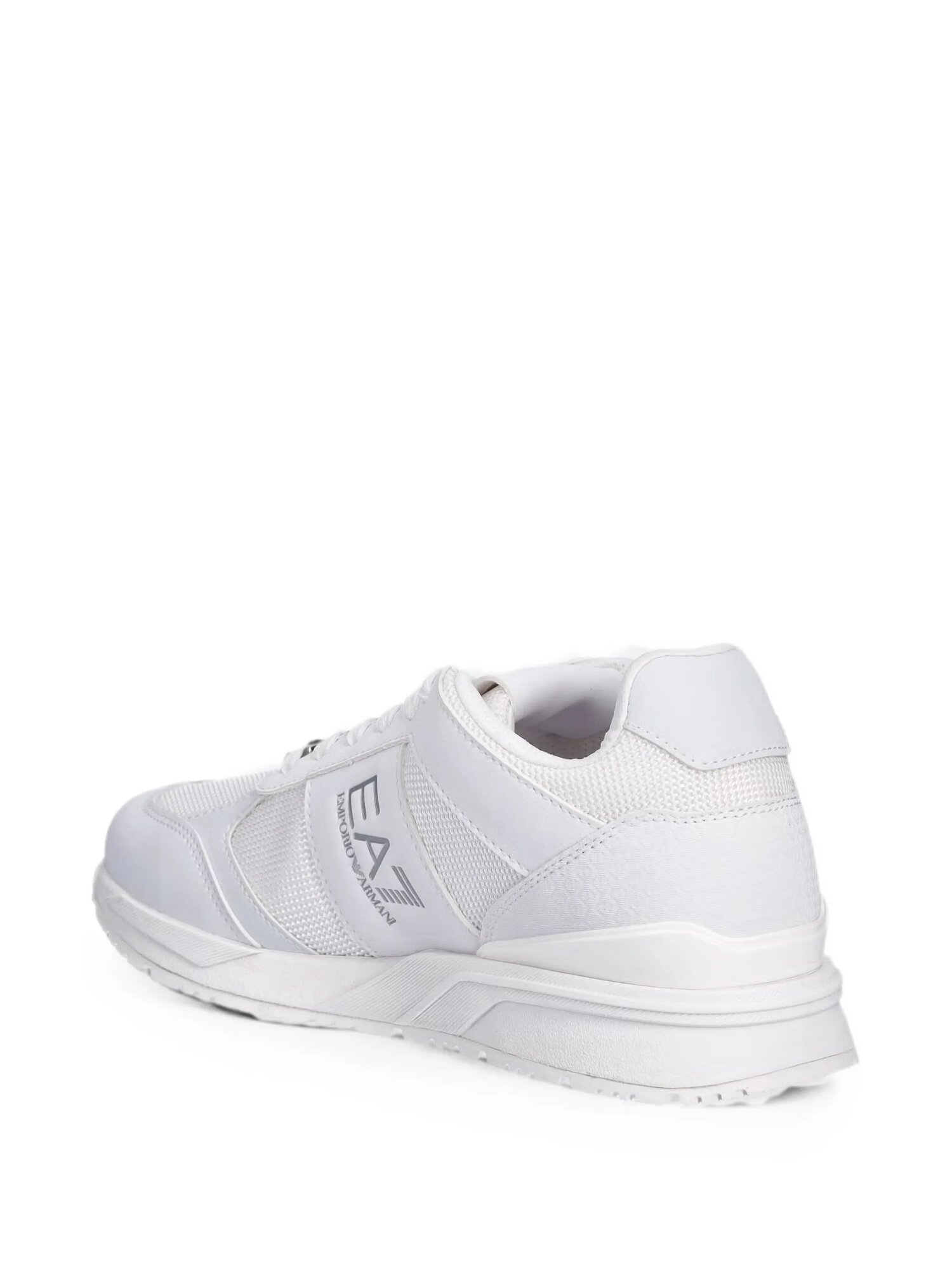 Кроссовки EA7 EMPORIO ARMANI Logo-print panelled sneakers, размер 11, белый — фото 1