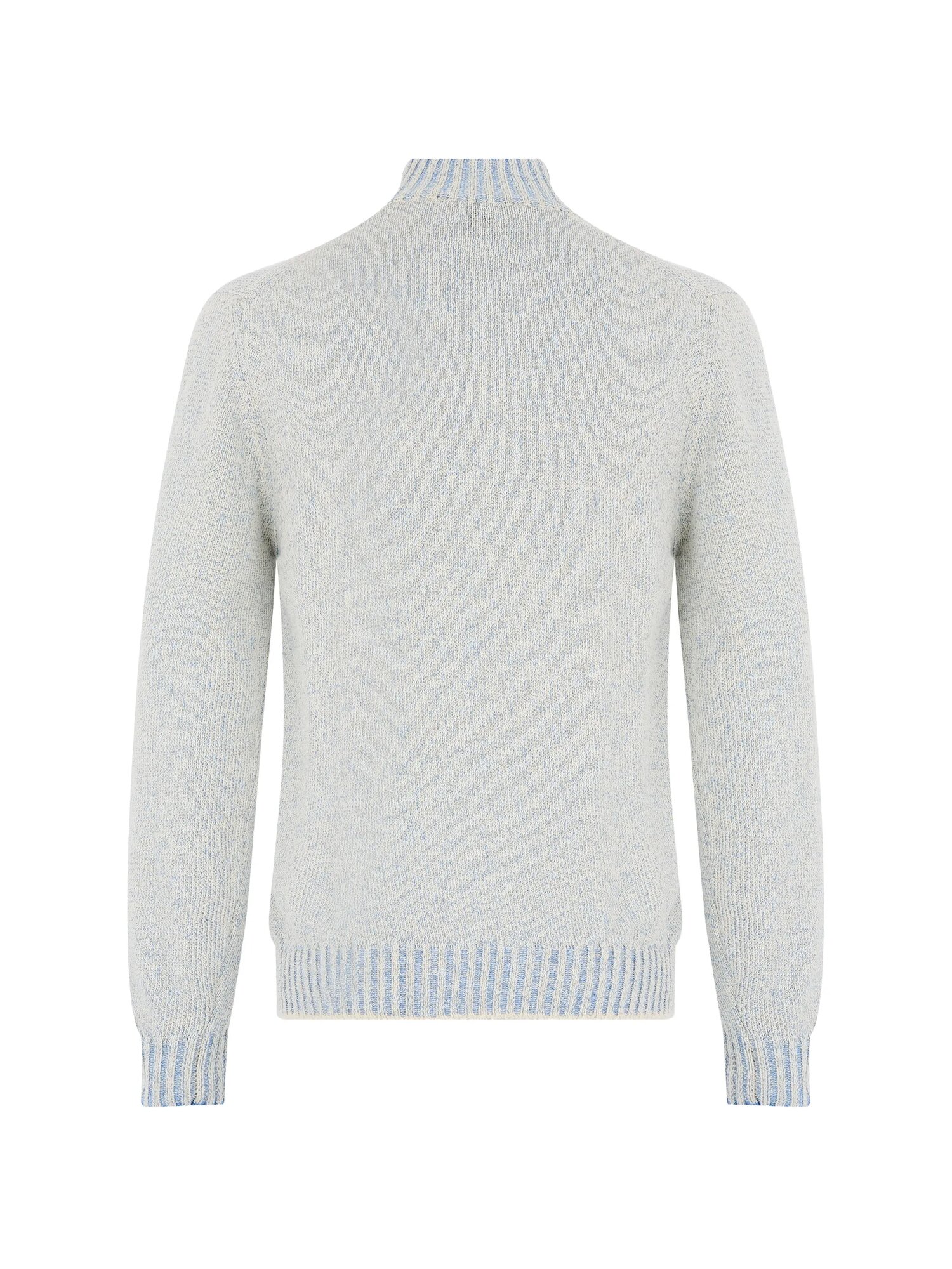Свитер FEDELI Half-zip knitted sweater, размер 50, , серый — фото 1