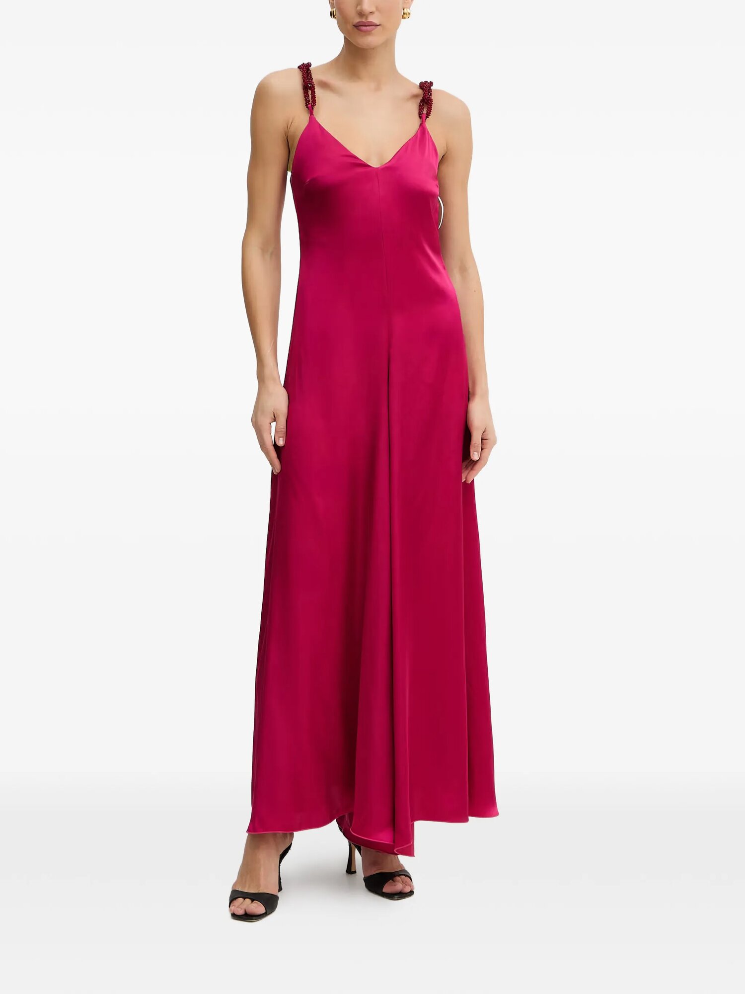 Комбинезон Bead-embellished satin jumpsuit