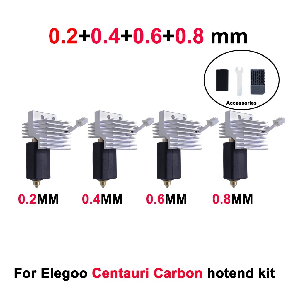 Сборный комплект хотэнда Sprout Labs для экструдера Centauri Carbon Черный, Hk-2468