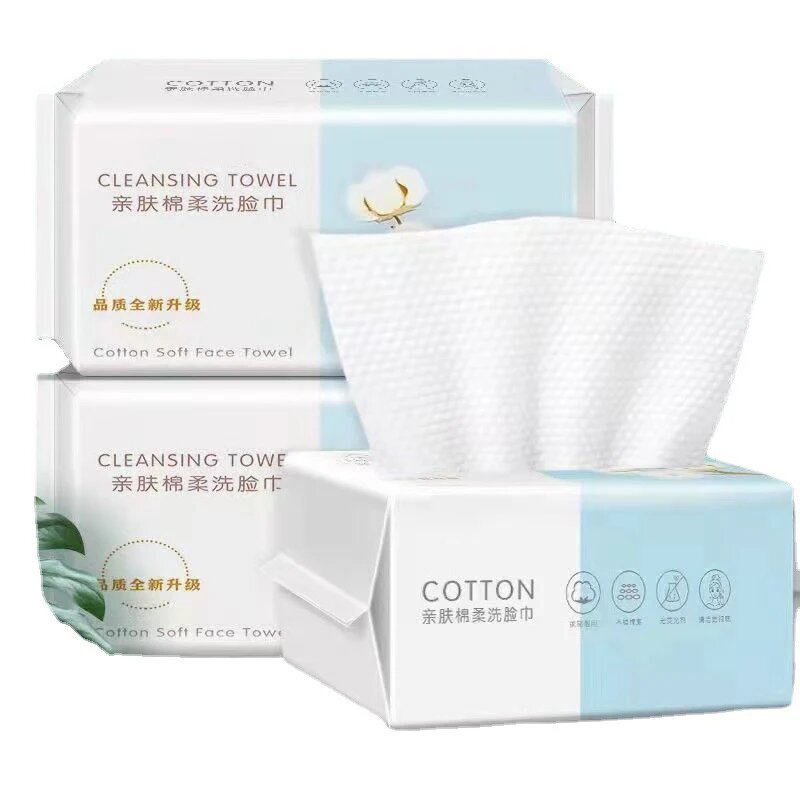 Одноразовые полотенца для лица из хлопка WHITE