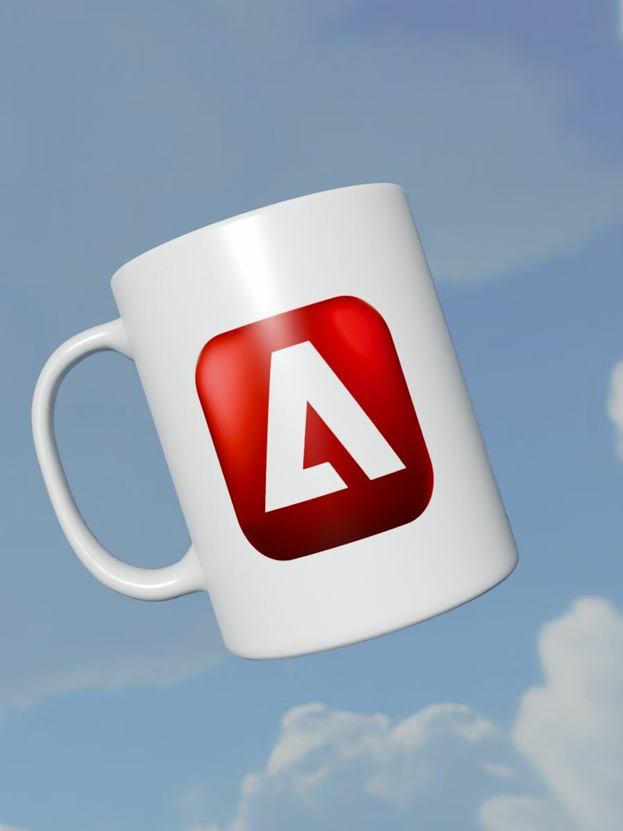 Кружка Adobe logo — фото 1