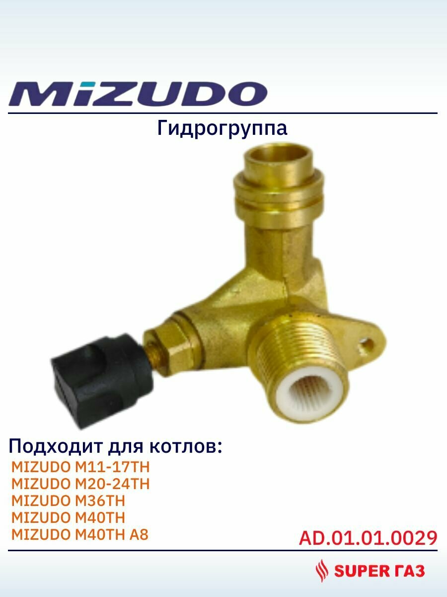 AD.01.01.0029 Гидрогруппа (латунь) для котлов Mizudo