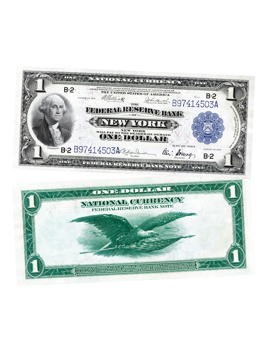 1 доллар 1918 США Нью-Йорк, сувенир