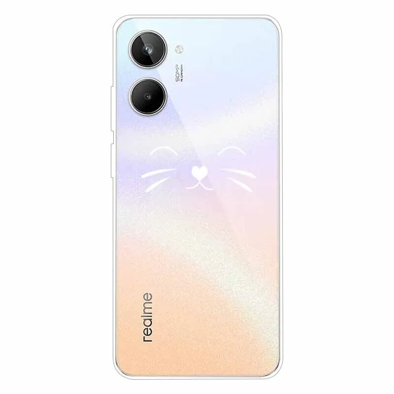 Чехол для Realme 10, прозрачный мягкий силиконовый чехол из ТПУ для телефона OPPO Realme10 2022, чехол 6,4 дюйма Realme 10 4G, тонкий прозрачный чехол