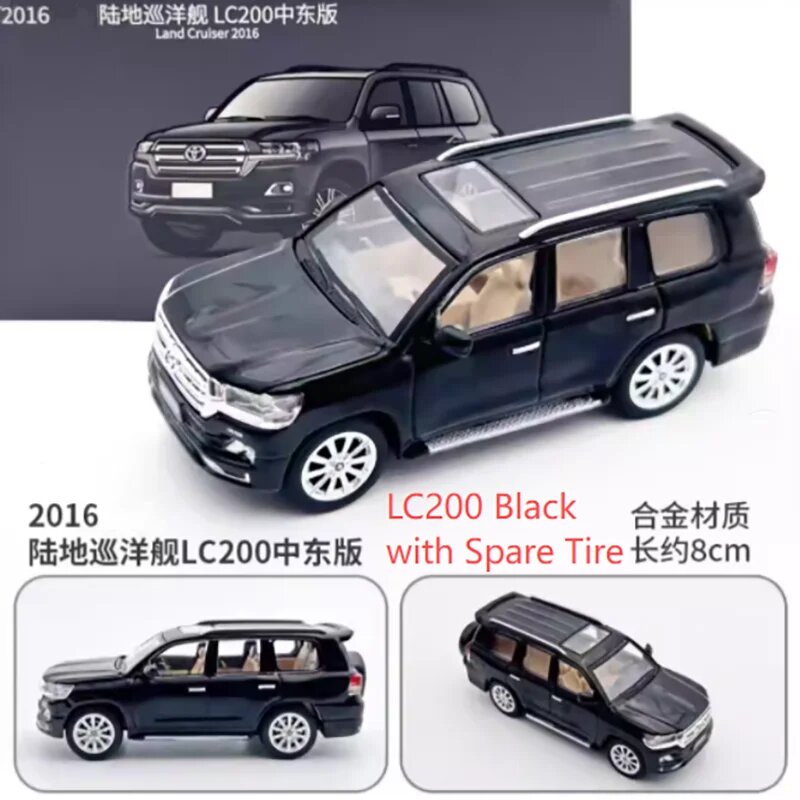 WELLY 1/64 масштабная модель Land Cruiser LC200 и LX570 LX600 из металла для Черный, C LC200 bag