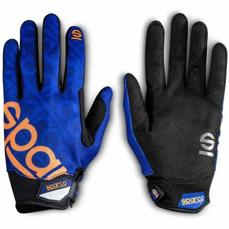 Перчатки Sparco S1, темно-синий/оранжевый, размер S