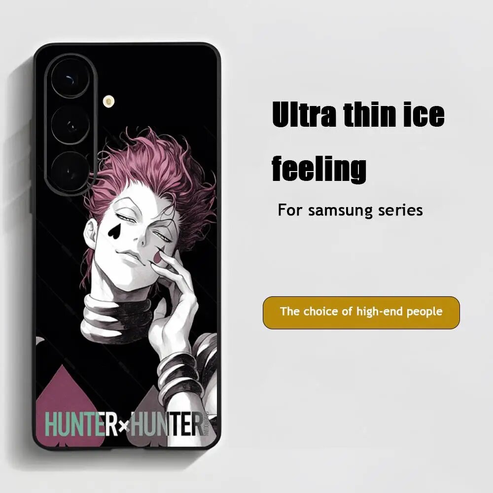 Чехол для телефона Hisoka Morow HUNTER X HUNTER для Samsung Galaxy S25 S24 S23 S22 S21 S20 Plus Ultra Note20, мягкий черный