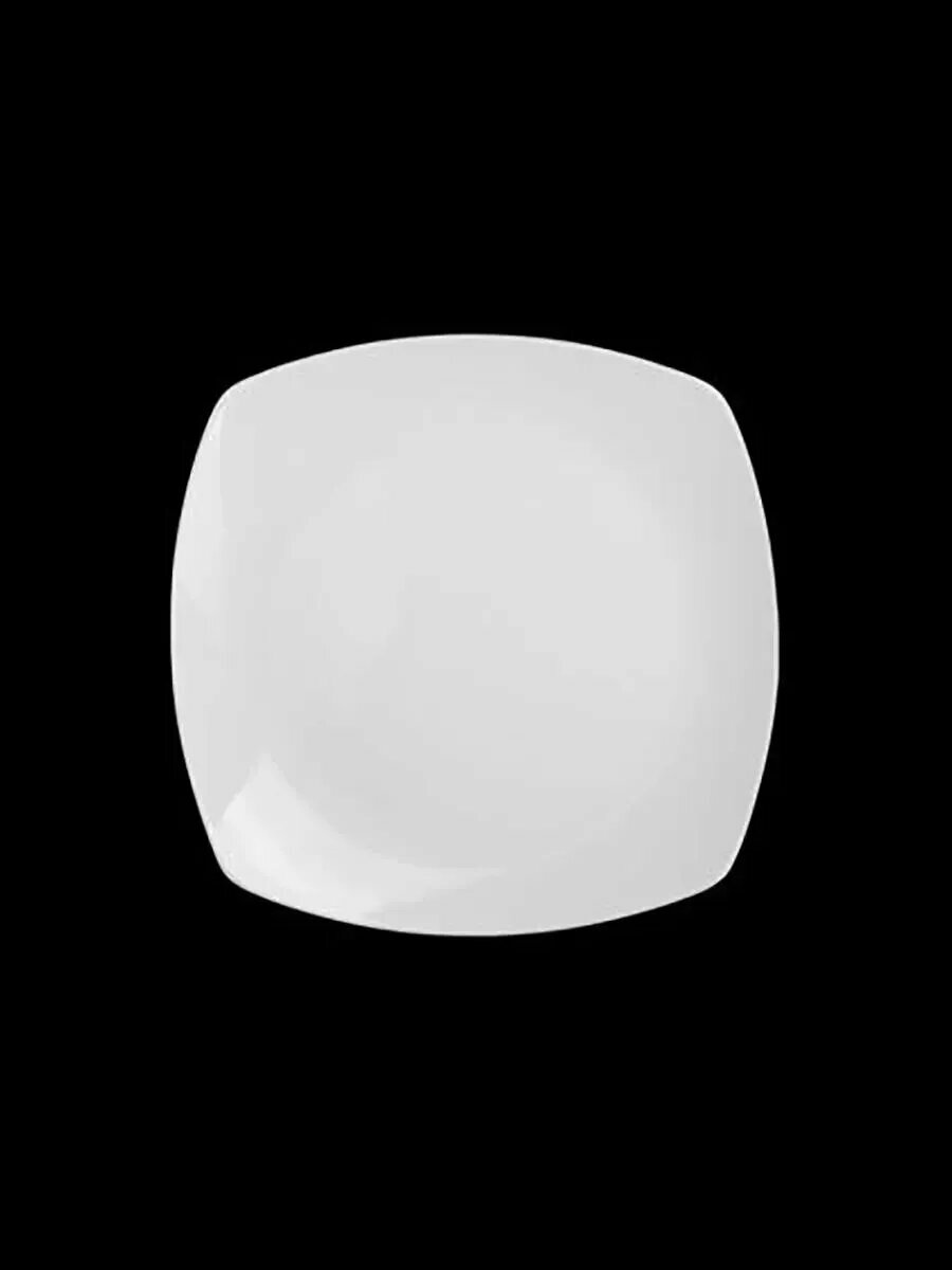 Тарелка десертная Chan Wave Quadro, фарфор, 17,5x17,5 см
