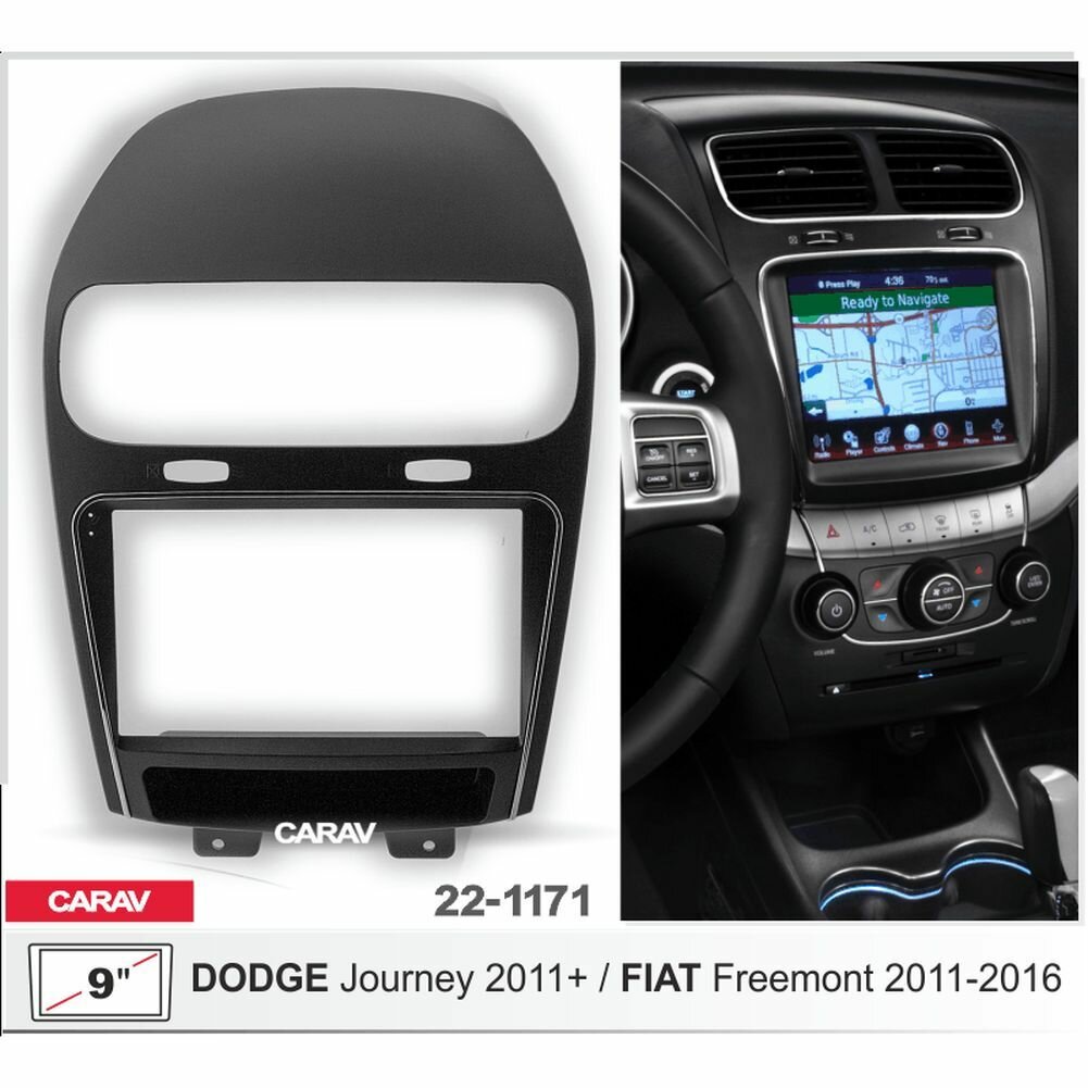 Переходная рамка 9" Android для DODGE Journey 2011+ / FIAT Freemont 2011-2016 CARAV 22-1171