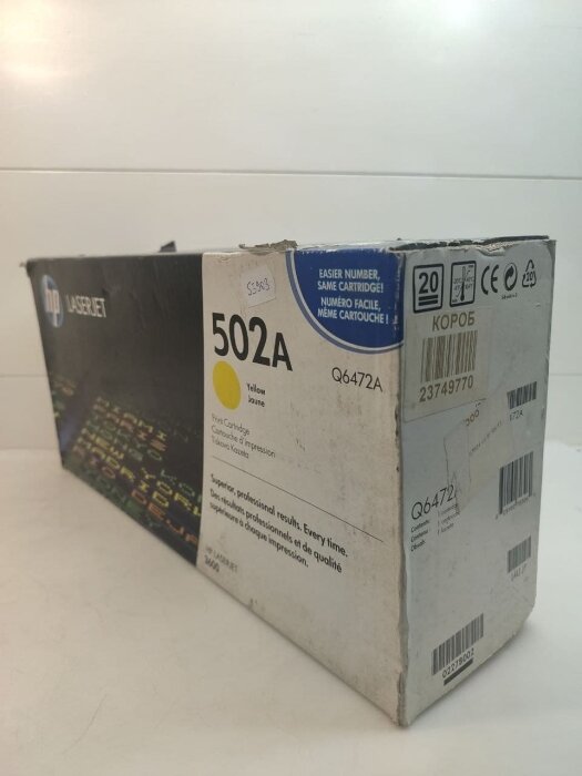 Картридж лазерный HP Q6472A № 502A желтый HP 3600