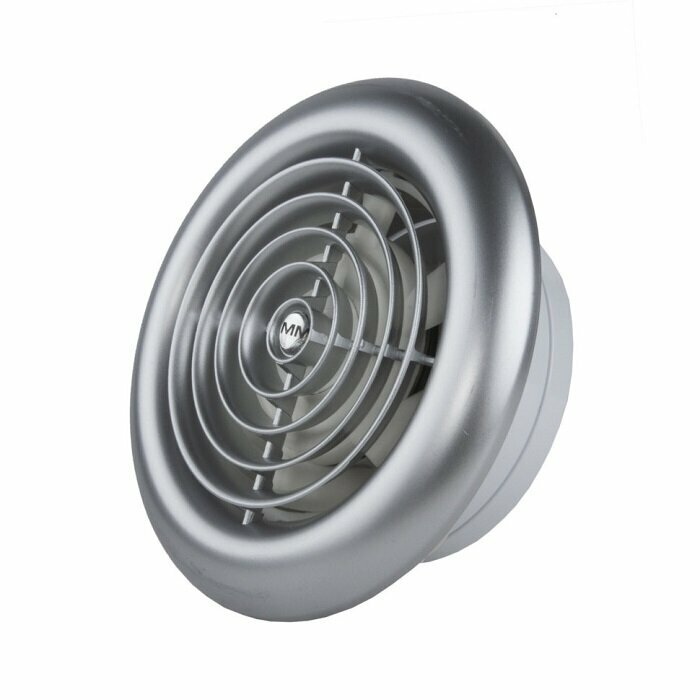 Вытяжной вентилятор MM Motors MM 100/60, с обратным клапаном, серый