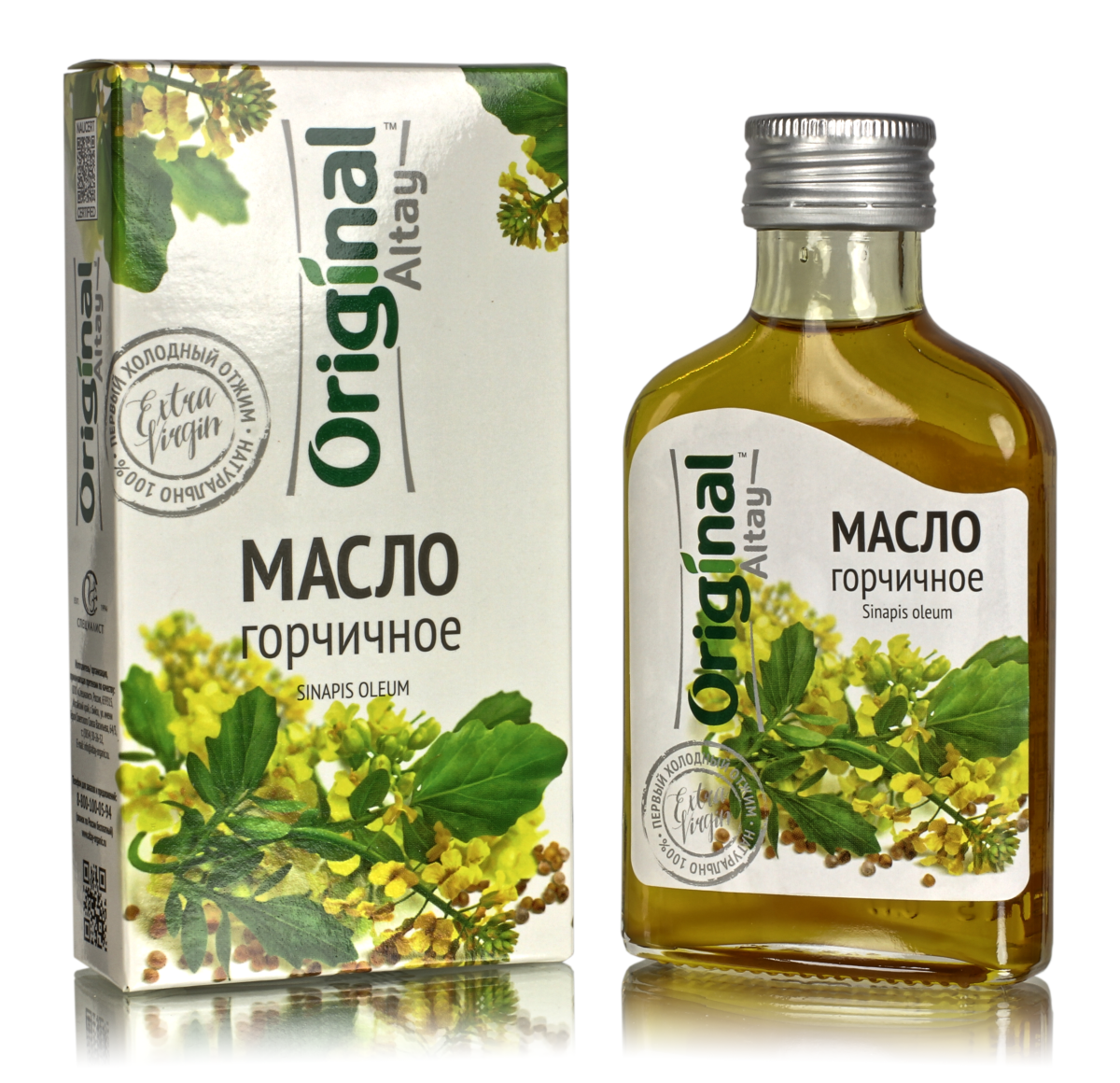 Масло Горчичное ( 100мл ) Алтайское холодного отжима. Original Altay