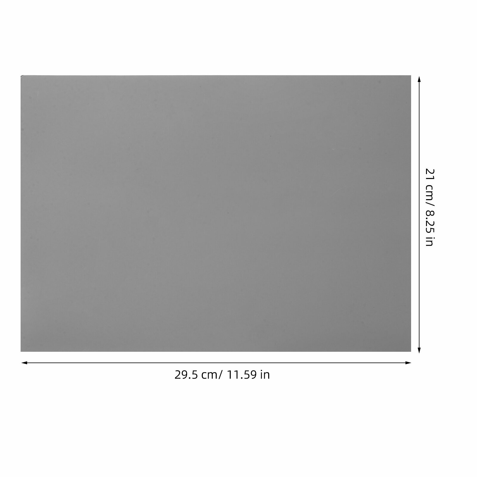 Лист Для Гравировки Из Толстой Резины Серый Цвет Размер 29 50X21 00X0 20Cm