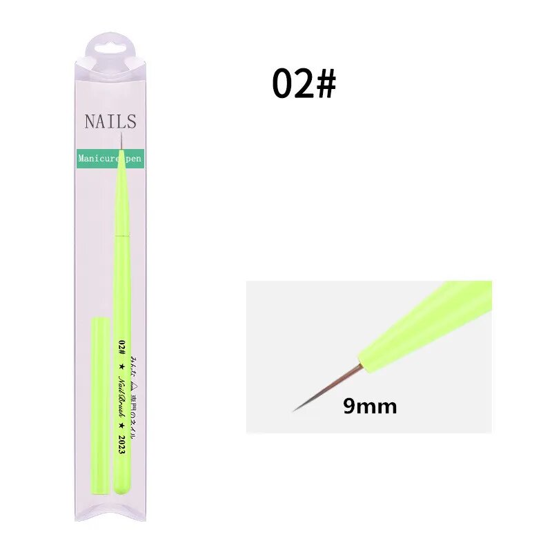Sweet-Z Зелёная кисть для маникюра 02 Flower Brush