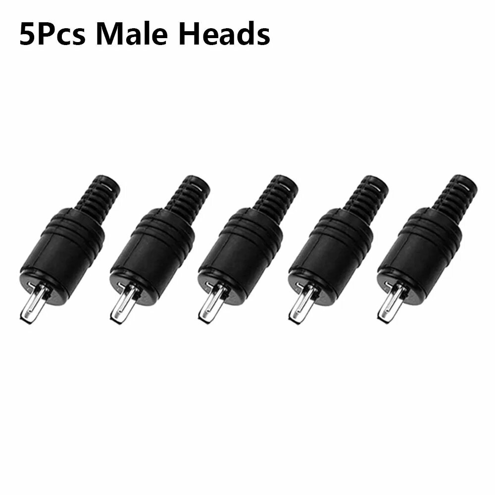 DIN разъем для динамиков 2Pin, черный, 5 шт. 5pcs male