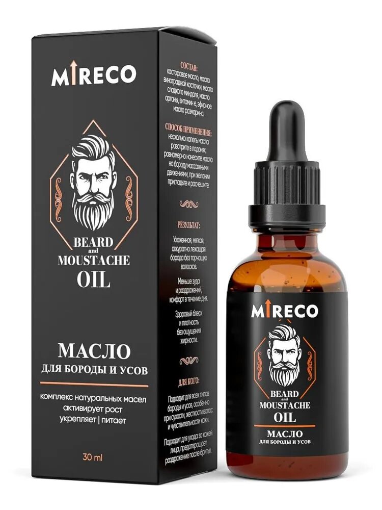 Масло для бороды и усов MIRECO 30 мл МирЭко