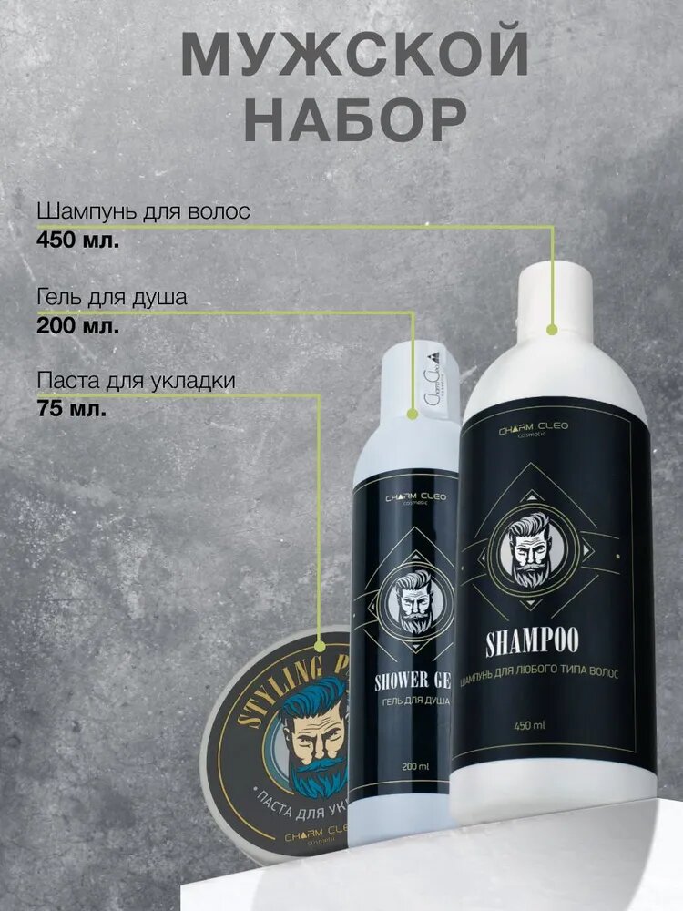 Набор мужской парфюмированный для ухода за телом и лицом