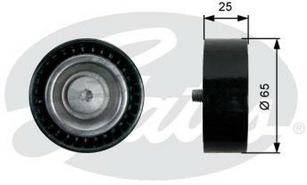Ведущий ролик поликлинового ремня GATES T36432 MERCEDES C218/X218/W212/S212/C207/A207/W221/C216/C217/A217/R231/W166/X166 11-
