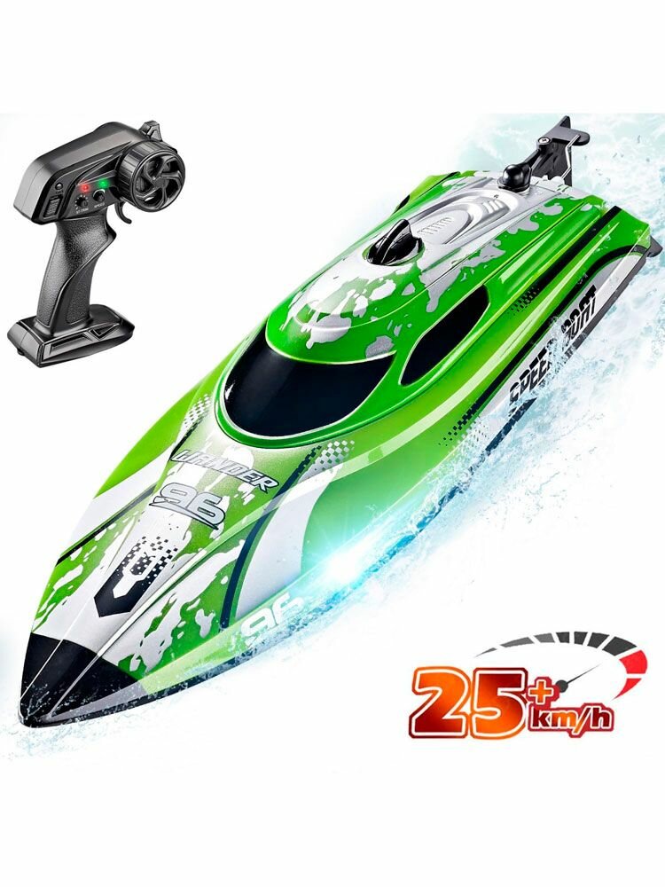 Радиоуправляемый катер CS Toys Wander (30 см, LED, 25 км/ч) - HJ820-GREEN