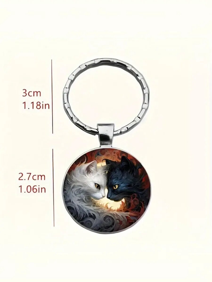 Брелок Китобой, белый, синий, черный — фото 1
