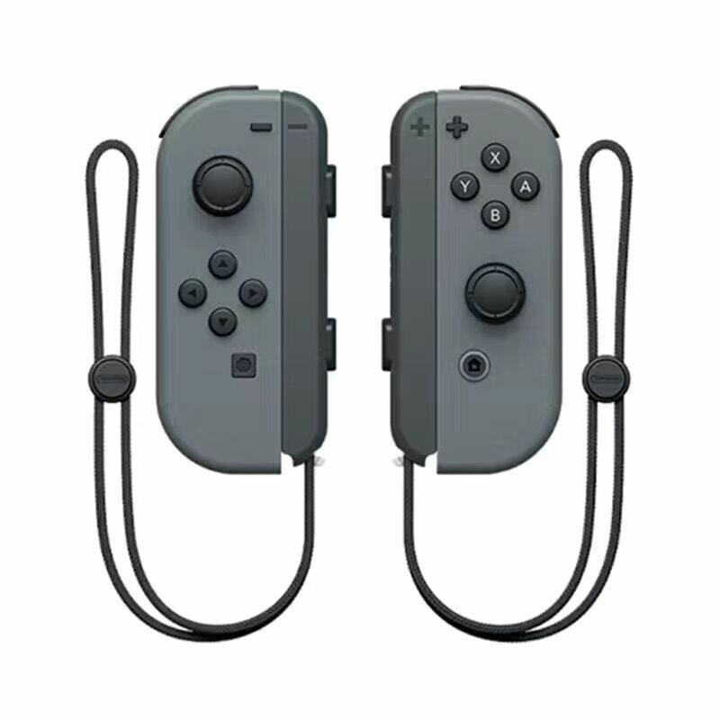 Комплект джойстиков для Nintendo Switch с ремешком - серый цвет