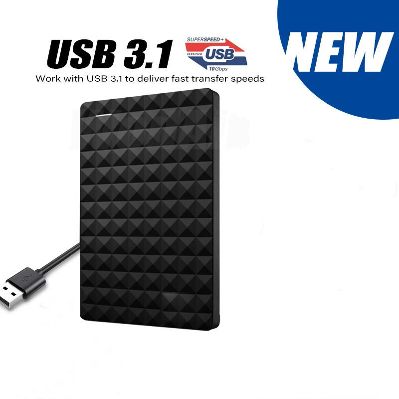 Портативный тонкий SSD внешний накопитель, 16 ТБ емкости, новая обновленная модель для ноутбуков и мобильных устройств