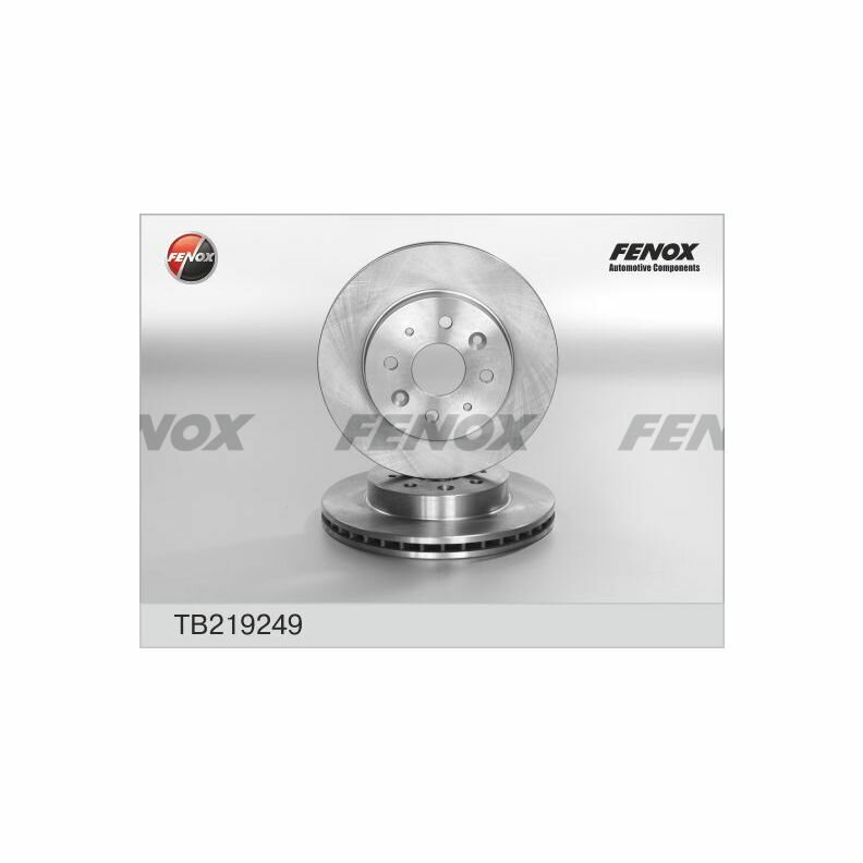 Диск тормозной передний FENOX TB219249 для KIA Rio 2 (02-) 254мм