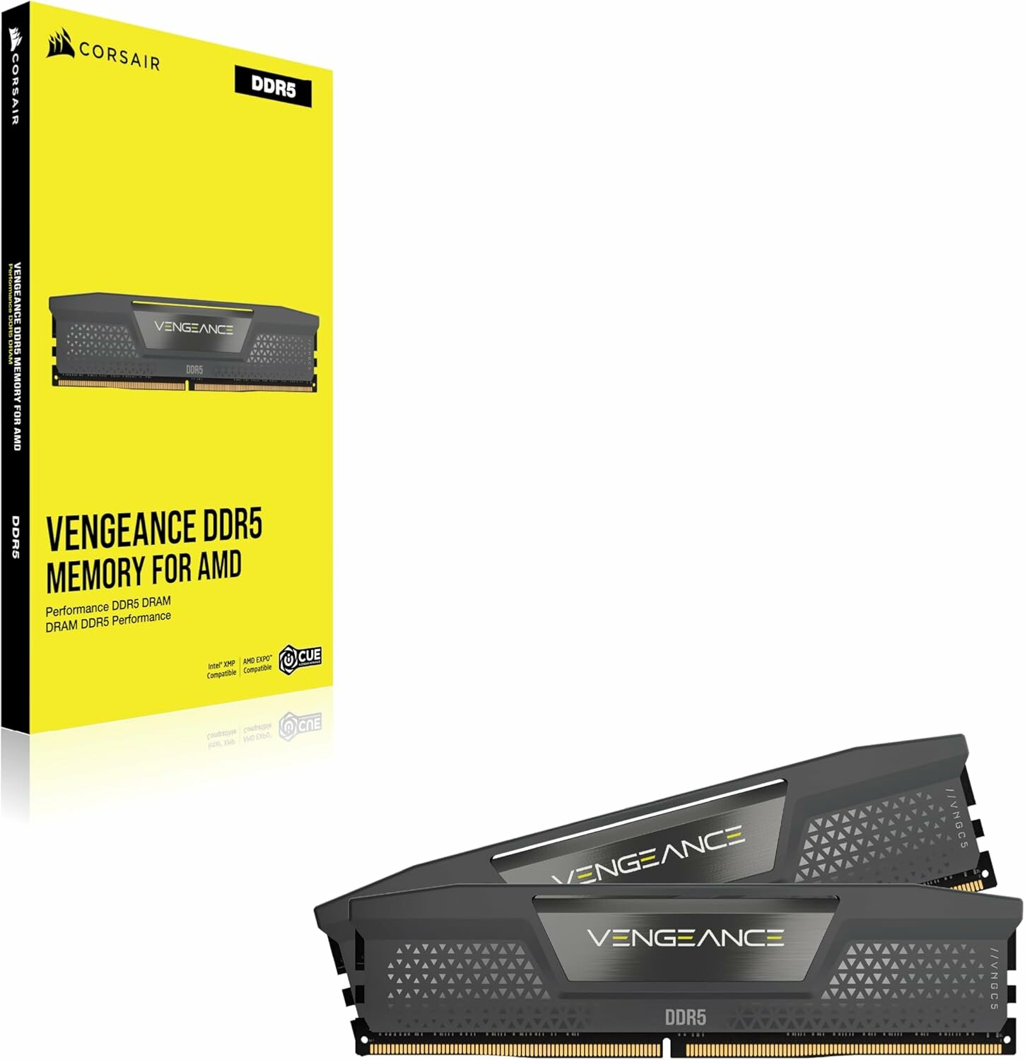 Оперативная память Corsair Vengeance 32Gb (2x16Gb) DDR5 6000MHz CL36 (CMK32GX5M2E6000Z36)