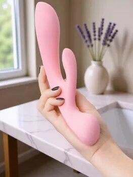 Вибромассажер Satisfyer Triple Oh, 24см, для точки G, клитора, силиконовый, розовый