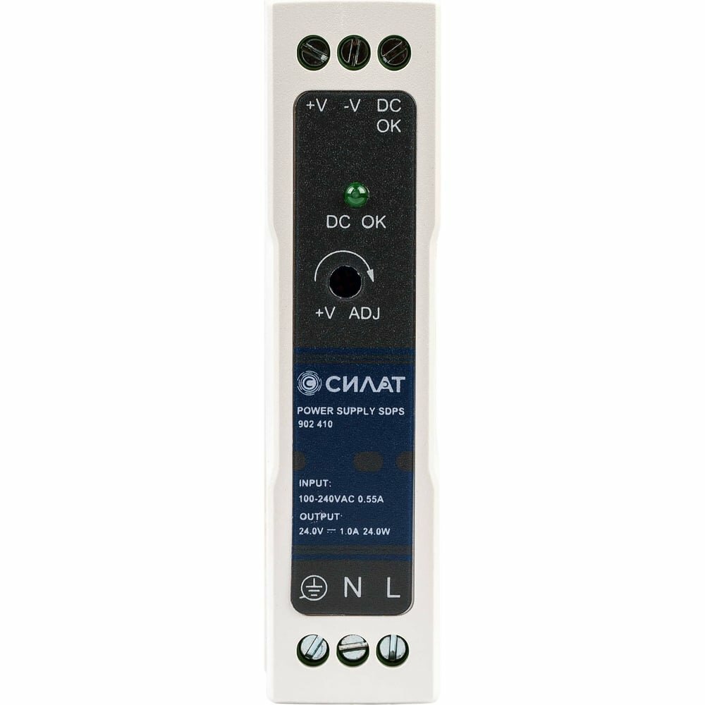 Блок питания на DIN-рейку силат 24W, 1A, 24VDC / 90-264VAC 1 шт 902410
