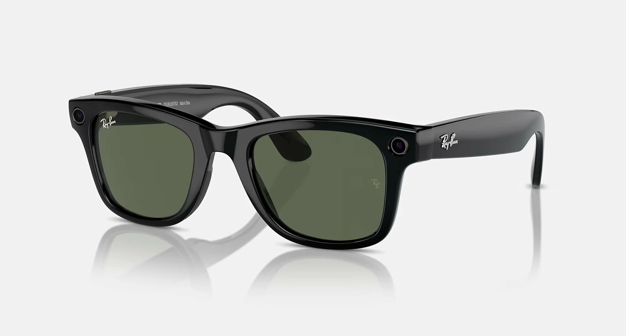Ray-Ban Wayfarer RW4008, Shiny Black/G15 Green, размер S53 (L) 601/SB53