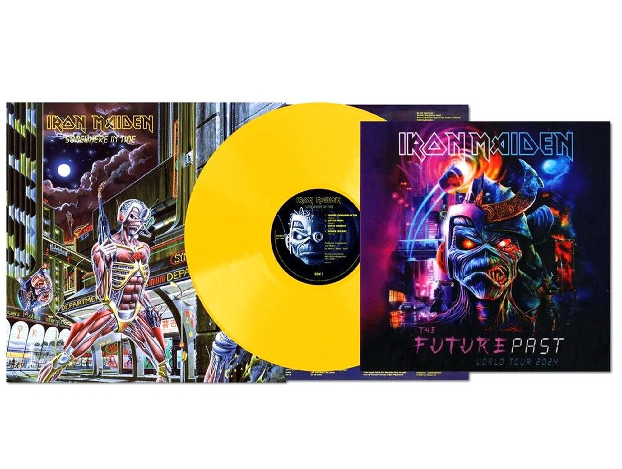 IRON MAIDEN - Somewhere in Time, (LP, Limited Edition, Reissue, Remastered, Stereo, Yellow) Виниловая Пластинка
