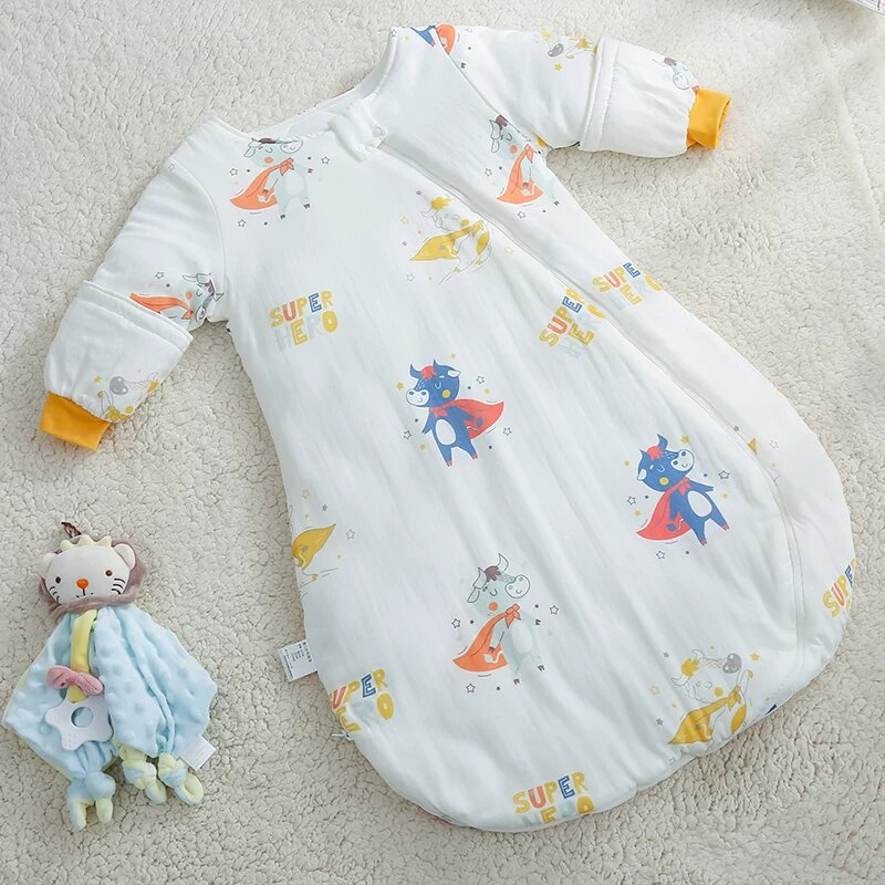 Super Calf Осень-Зима Съемный Рукав U-Форма Детская Спальная Сумка Размер XL (90-110 см, 2-3 года)