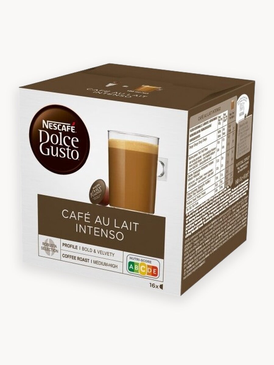 Капсулы для кофе Nescafe Dolce Gusto CAFE AU LAIT INTENSO (16 капсул)