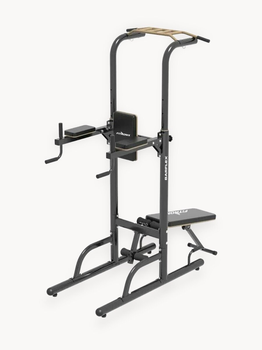 Турник-пресс-брусья Fitronix "BarFlex", с антискользящими ручками, стальной, 150 кг