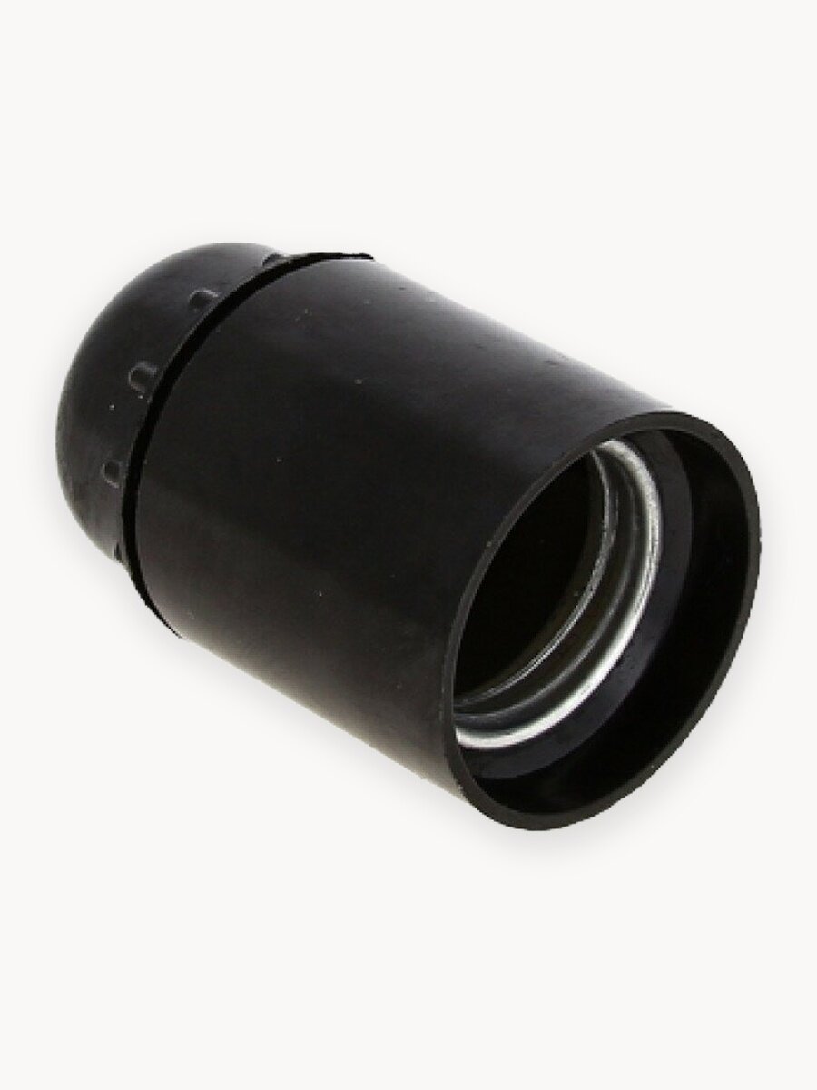 Патрон карболитовый подвесной Е27 черный EKF PROxima, для ламп со стандартным цоколем