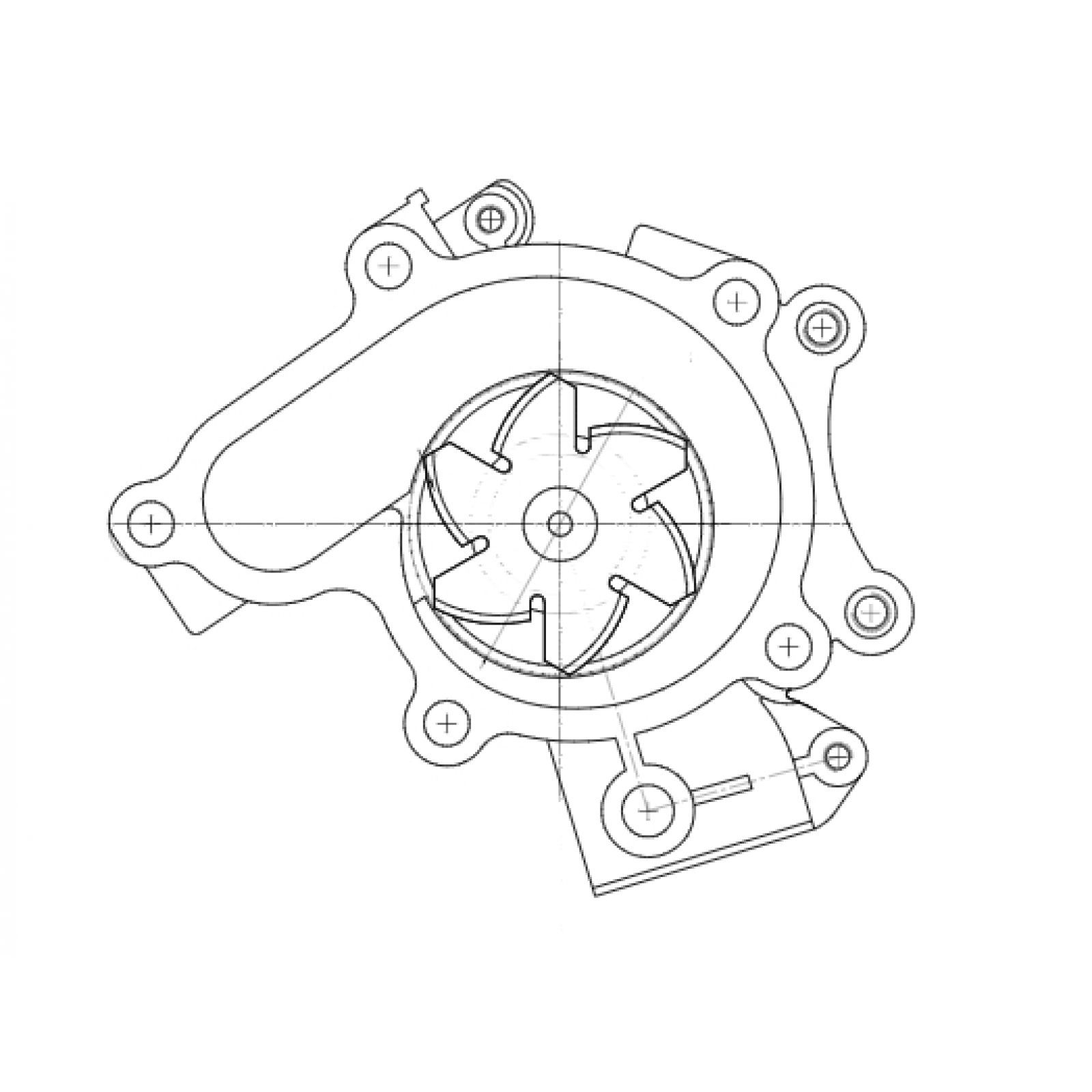 Помпа, водяной насос, для Мазда 323 F 6, 626 4, 5, MPV 2, Премаси oem BYD483QA1307010, BYD483QA1307020 арт LWP2501