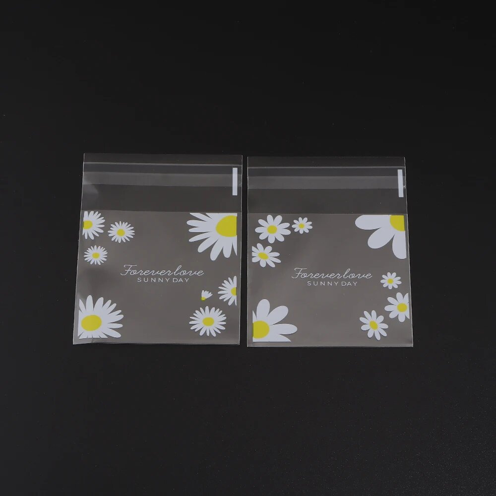 Прозрачные пакеты Daisy для конфет и печенья 100 шт 7x10cm