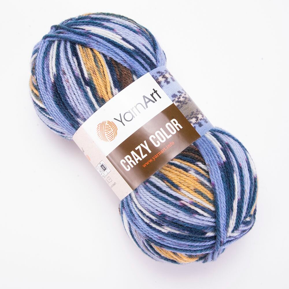 Пряжа YarnArt Crazy Color 182 (5 мотков по 100г/260м)
