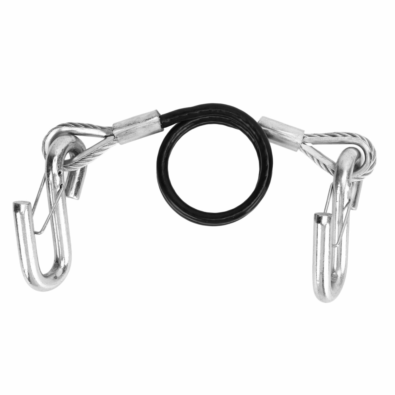 Trailer Safety Cable 27.6 Inch S Hook Spring Rope RV 3500lbs Weight Capacity Towing
