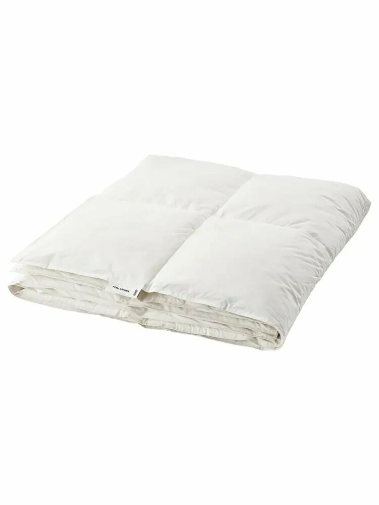 IKEA Одеяло Односпальный 150x200 см, Всесезонное, с наполнителем Пух-перо, комплект из 1 шт