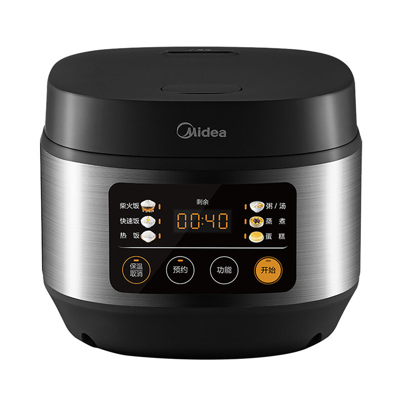 Рисоварка Midea серебристая, 13414623, для приготовления риса, 1,2 л, автоматическое отключение, простое управление