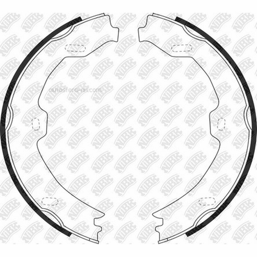 NIBK FN0657 Колодки торм. бараб. ручн. торм.