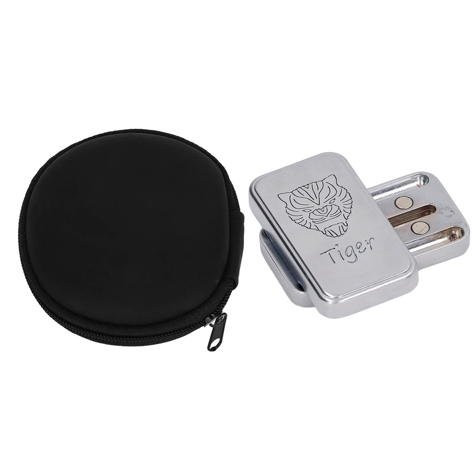 Magnetic Slider Sensory Toy Tiger Pattern Relieve Stress Metal Fingertip Push