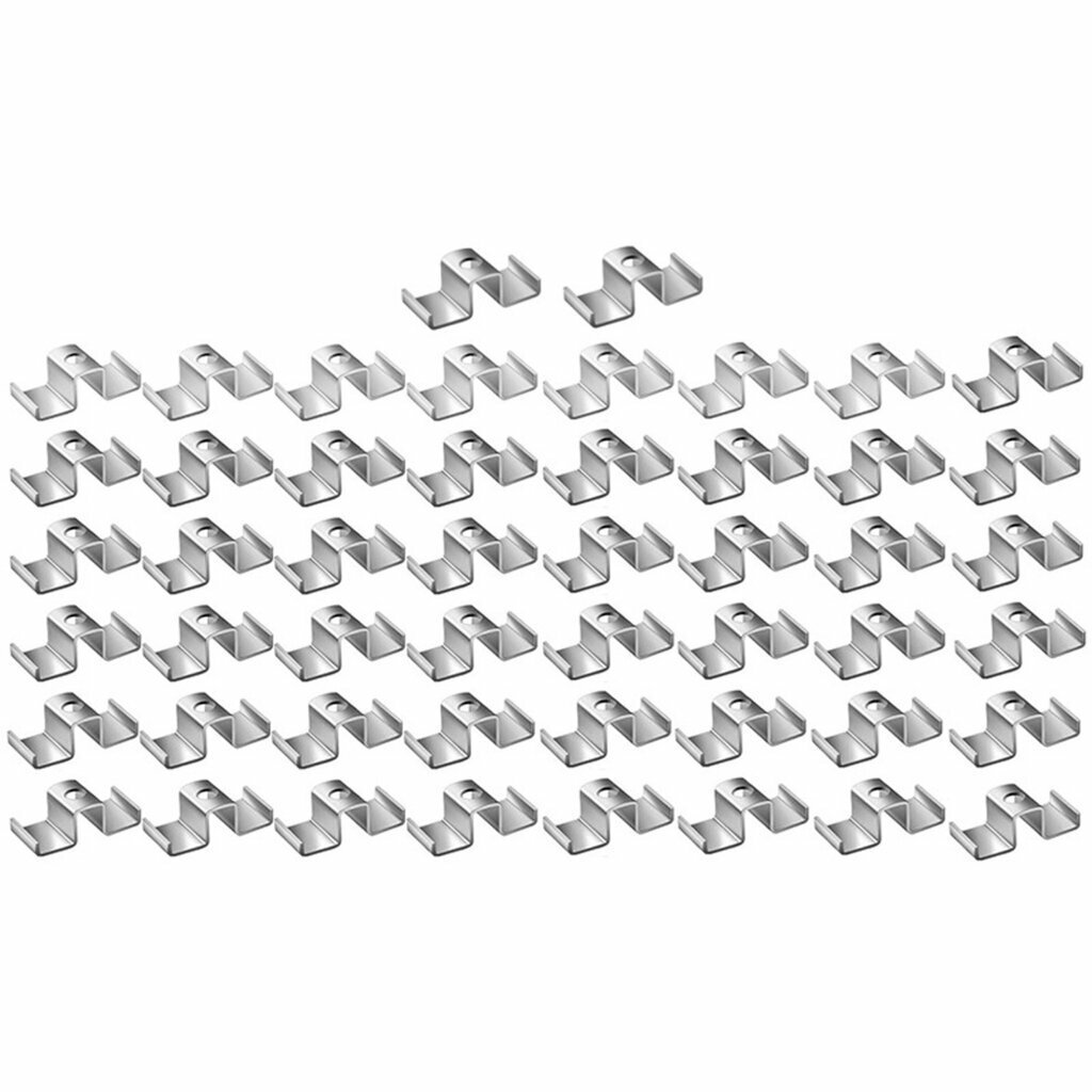 Оцинкованная решетка седловидный зажим набор для крепления приспособления для решетки-50 шт. в упаковке